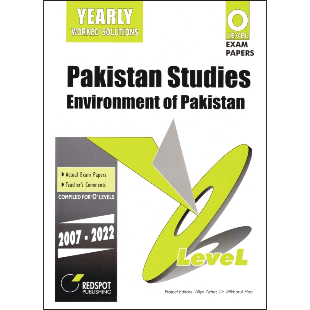 O LEVEL PAKISTAN STUDIES (ENVIRONMENT OF PAKISTAN) SOLVED PAST PAPERS 2024 - Al Kitab Books